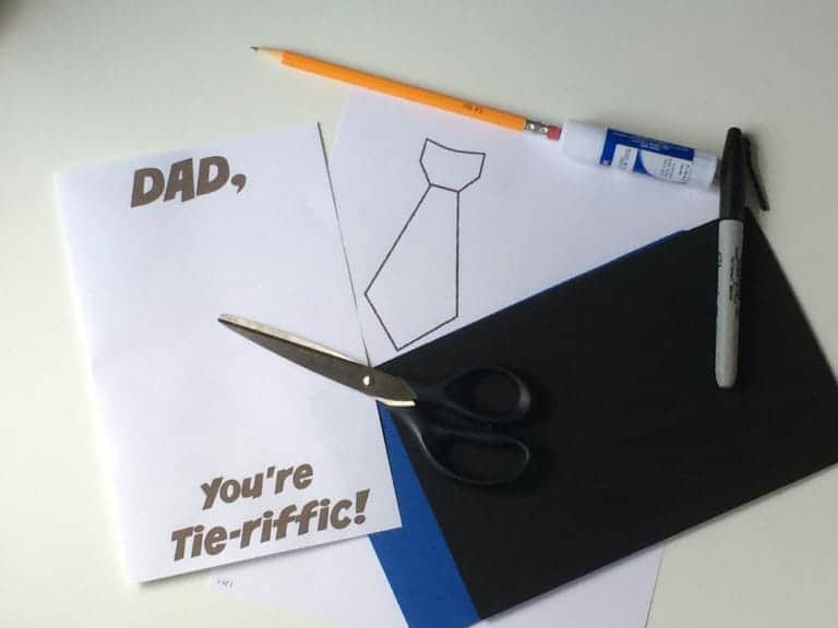 Craft Idea: Tie-riffic Card for Dad | Family Vacations U.S.