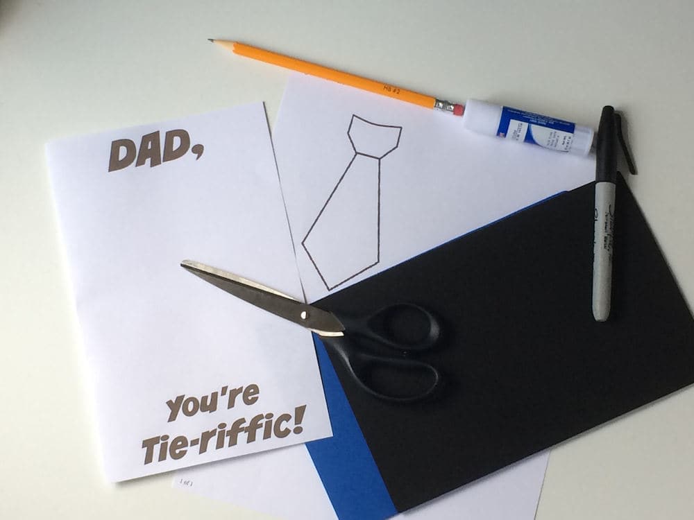Craft Idea: Tie-riffic Card for Dad | Family Vacations U.S.
